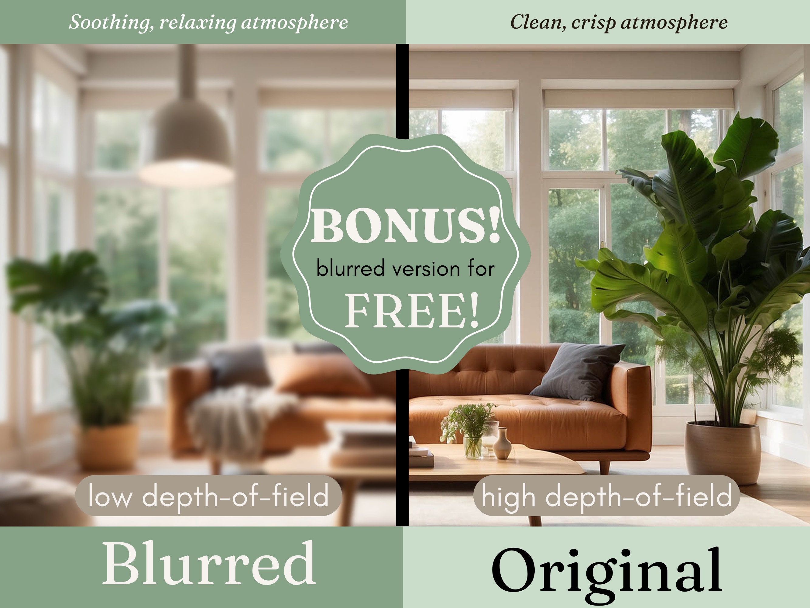 Virtual Background - Cozy Bright Room | HD Quality | Personalize Your ...