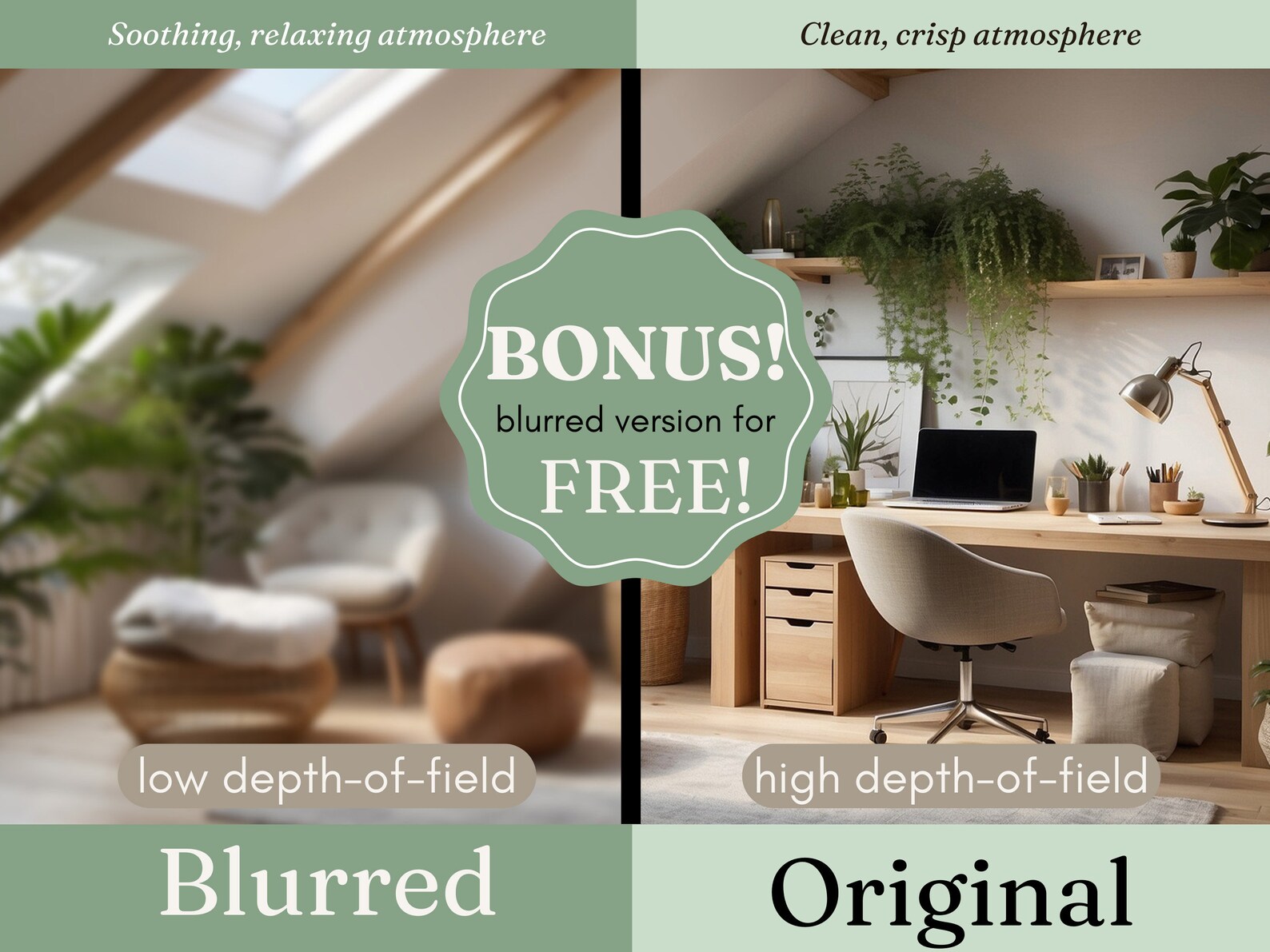 Virtual Background - Cozy Bright Attic | HD Quality | Personalize Your ...