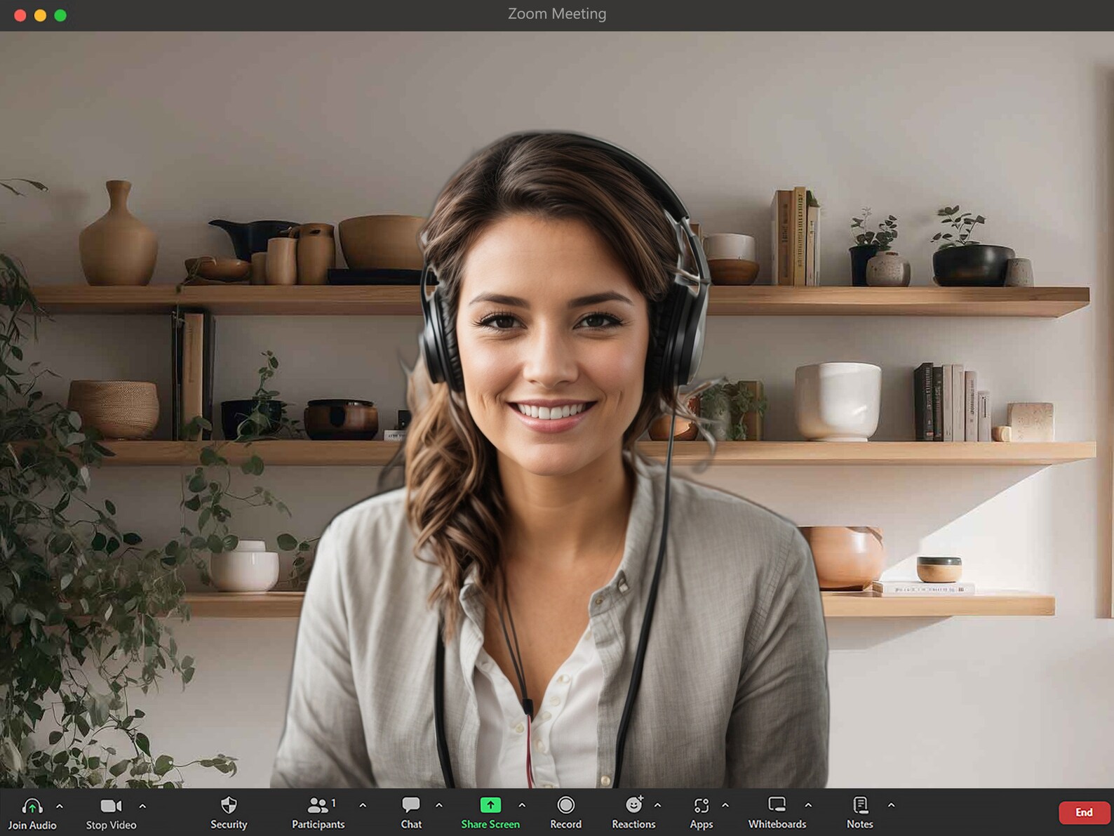 Contemporary Shelf Virtual Background | HD Quality | Personalize Your ...