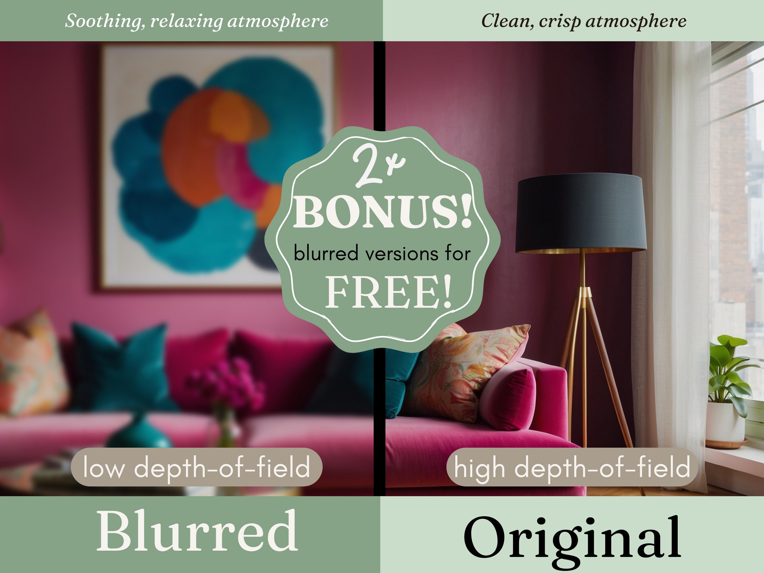 Pink Velvet Room Virtual Background, Realistic Digital Zoom Backdrop ...