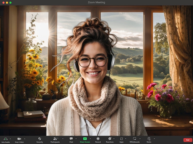 Sunny Country View Virtual Background | HD Quality | Personalize Your ...