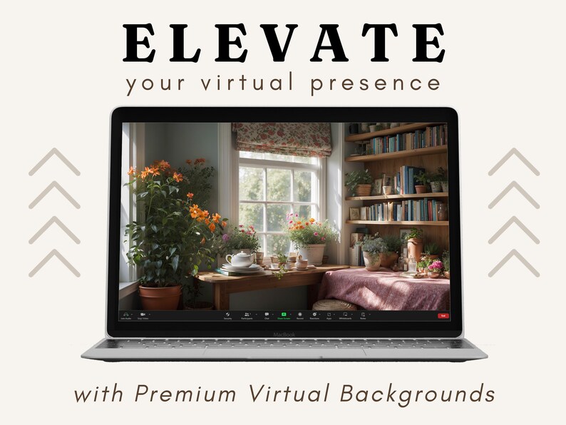 Sunny Plant Corner Virtual Background | HD Quality | Personalize Your ...