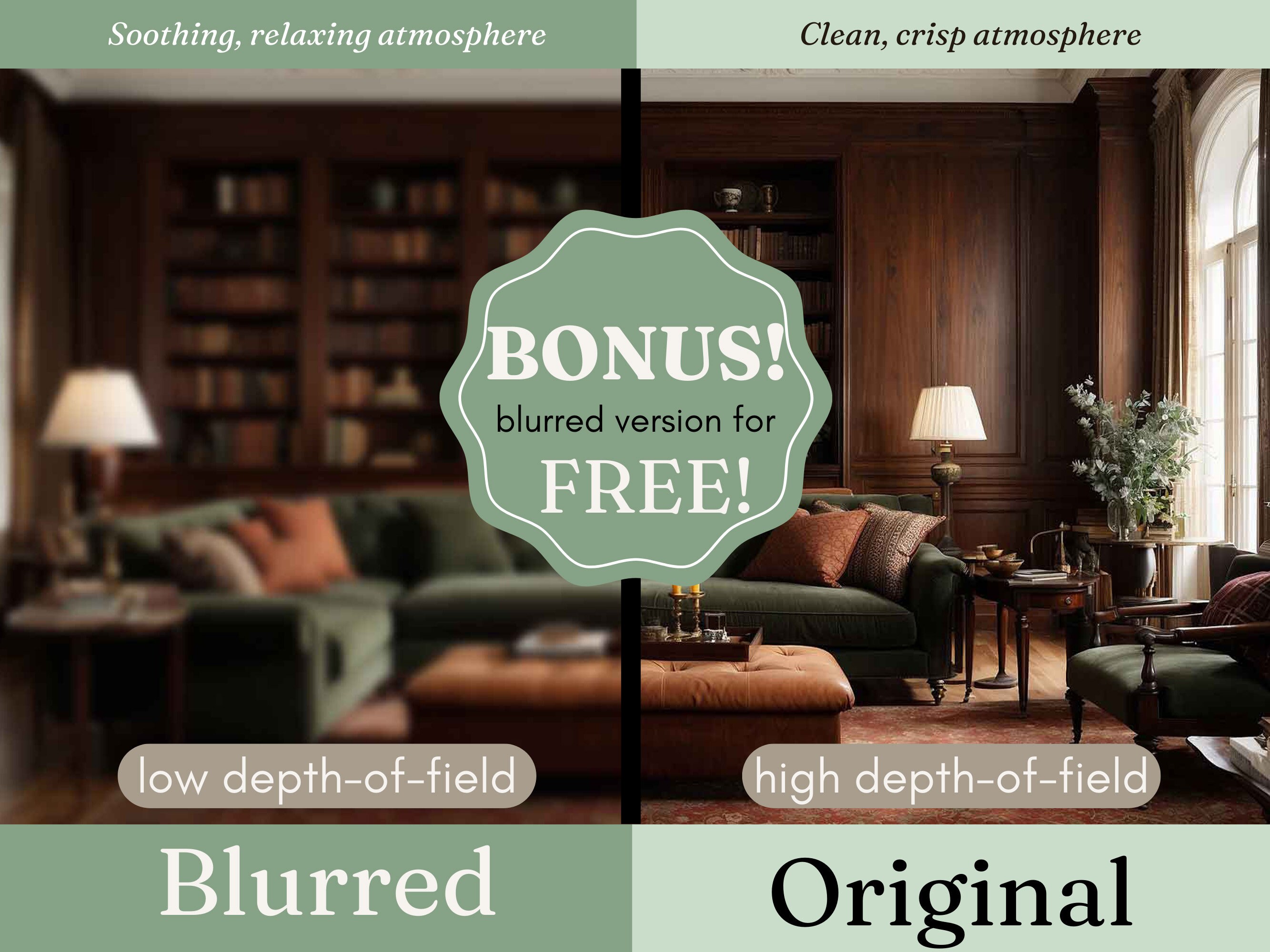 Moody Fall Study Virtual Background | HD Quality | Personalize Your ...