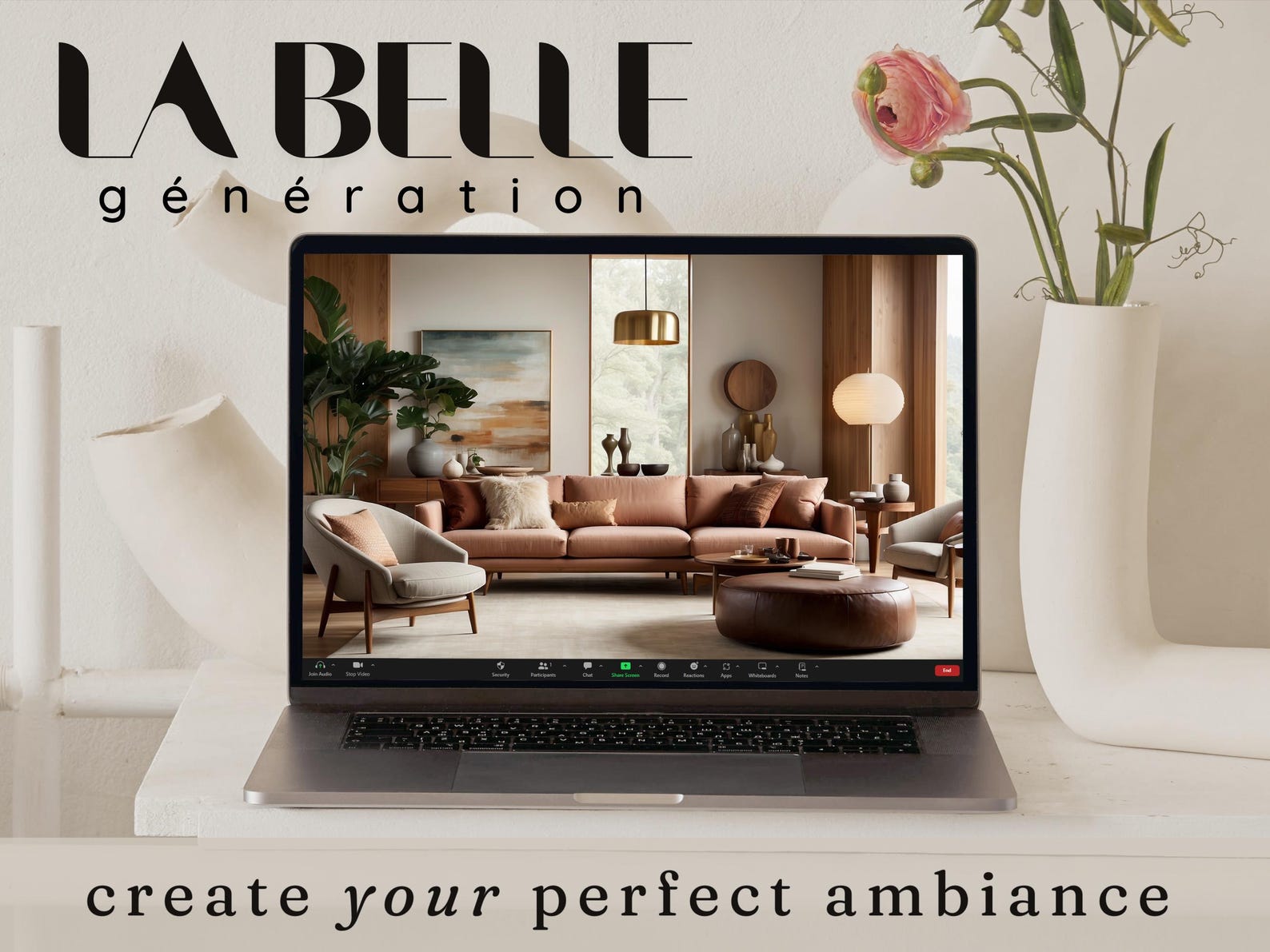 Beautiful Home Office Multi Season Virtual Background Bundle ...