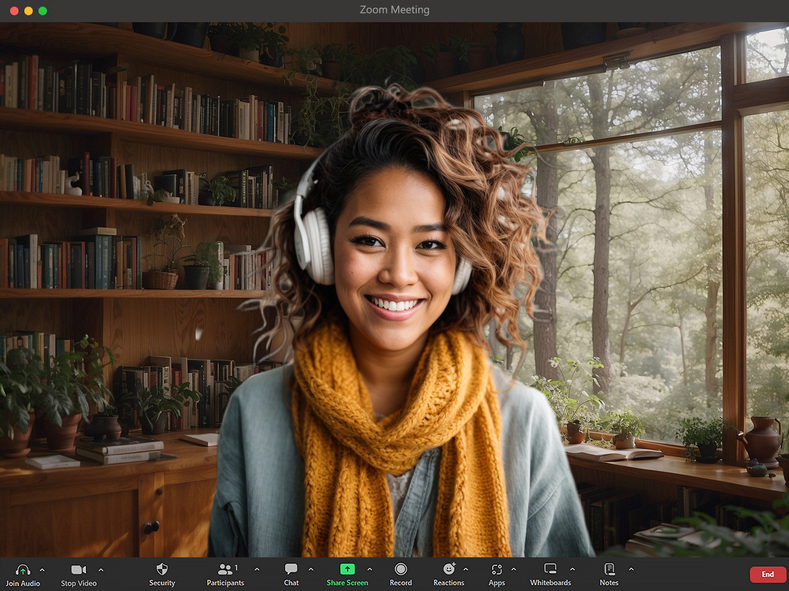 Wooded Cabin Shelf Virtual Background HD Quality Personalize Your Video ...