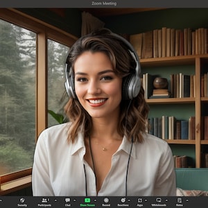 ANIMATED Cozy Rainy Library Background Video, Streaming Background Loop ...