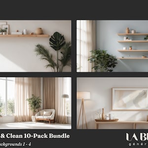 10 Simple Clean Professional Virtual Background Bundle | HD Quality ...