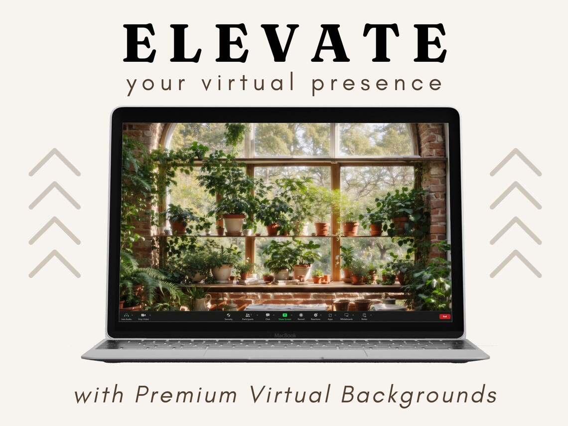 Virtual Background Solarium Shelves HD Quality Personalize Your Video ...