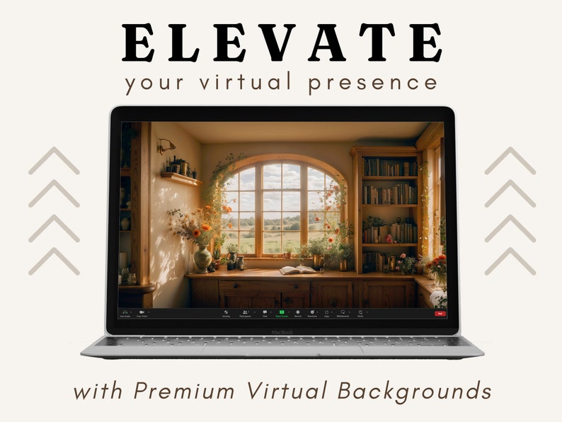 French Cottage Virtual Background HD Quality Personalize Your Video ...