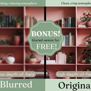 Pink Bookcase Pretty Virtual Background | HD Quality | Personalize Your ...