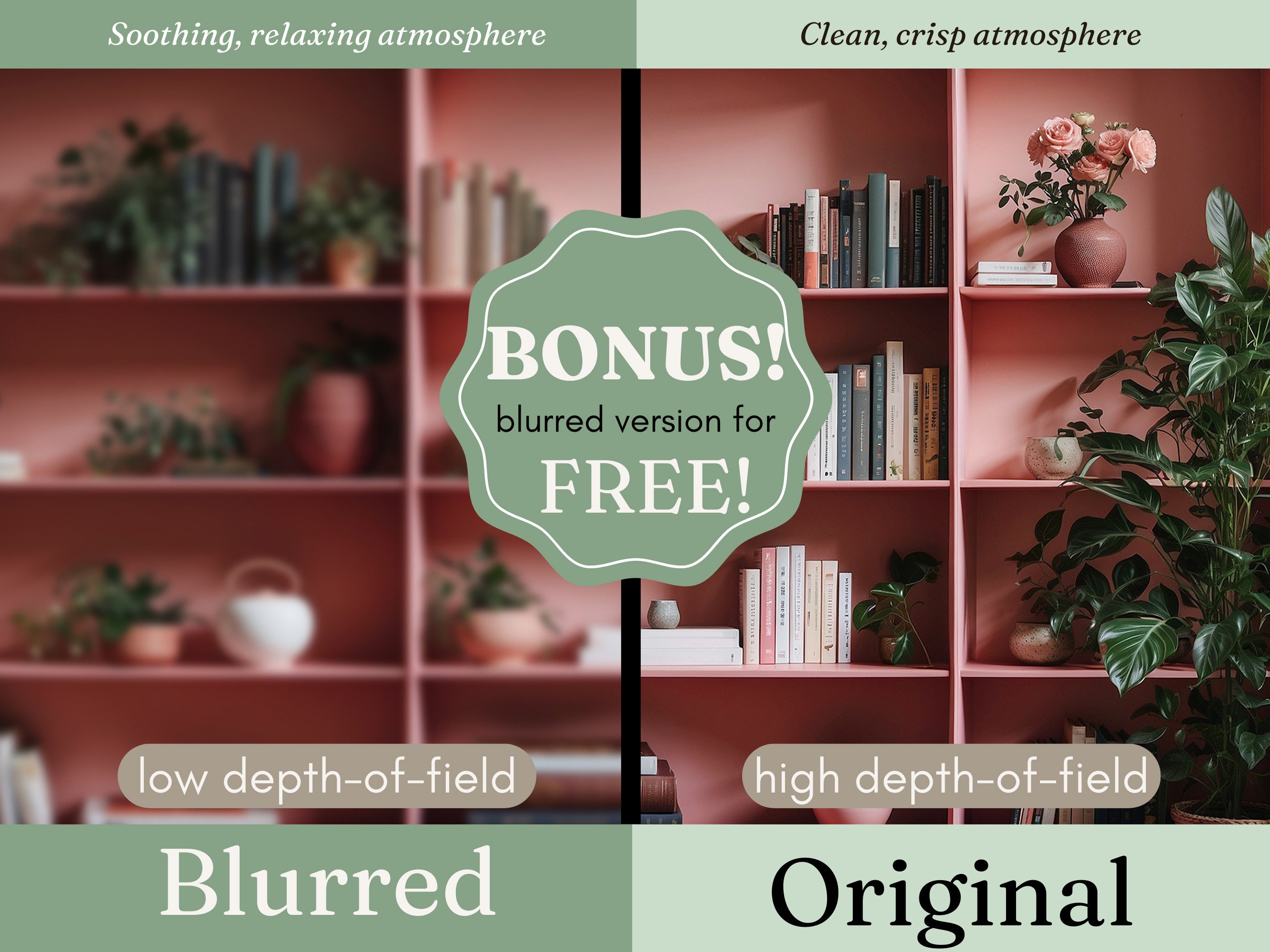 Pink Bookcase Pretty Virtual Background HD Quality Personalize Your ...
