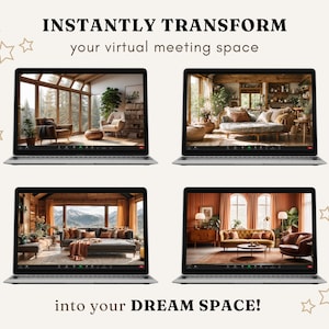 Maximalist Floral Virtual Background | HD Quality | Personalize Your ...