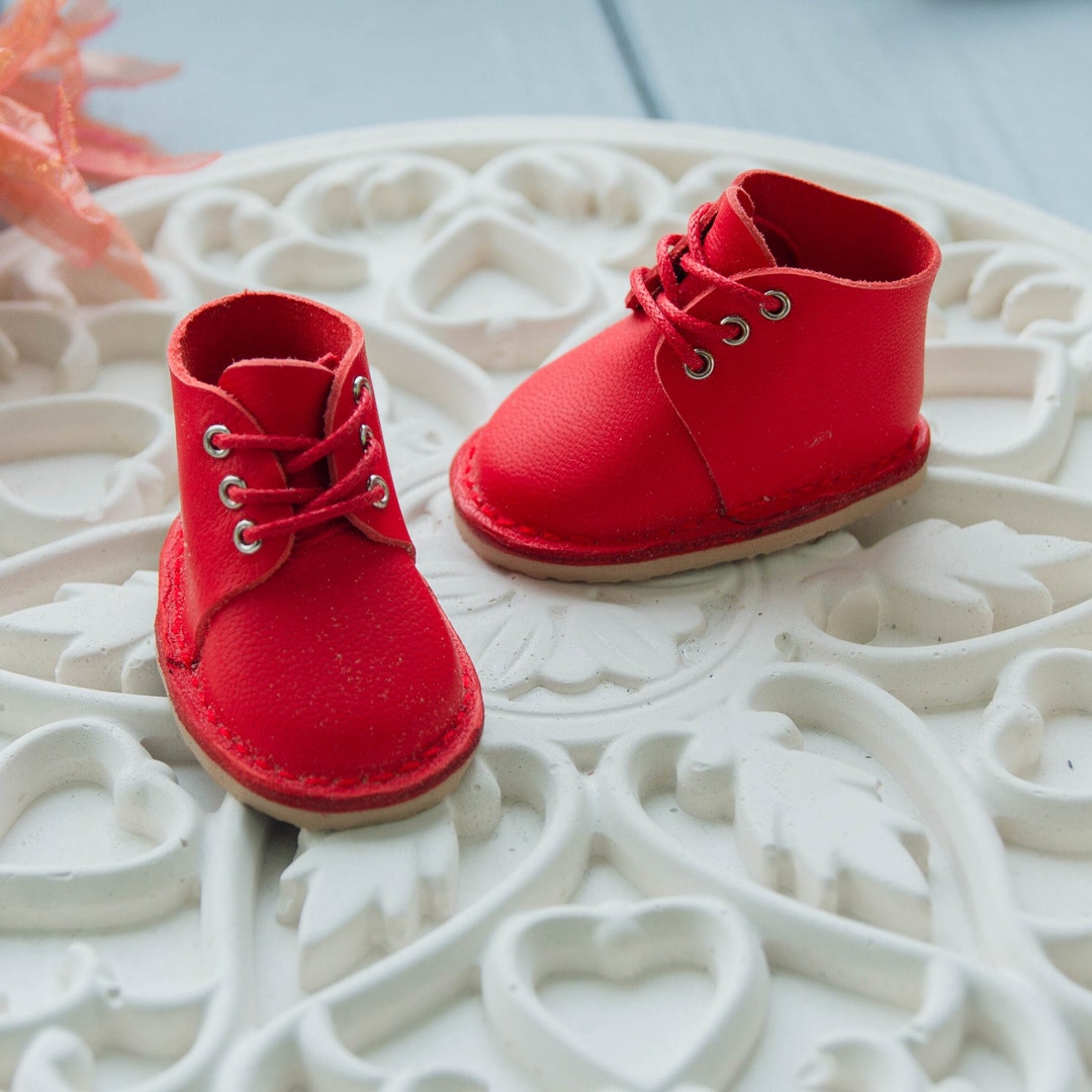 Tall Red Lace-up Shoes for 13-inch Spanish Doll. - Etsy