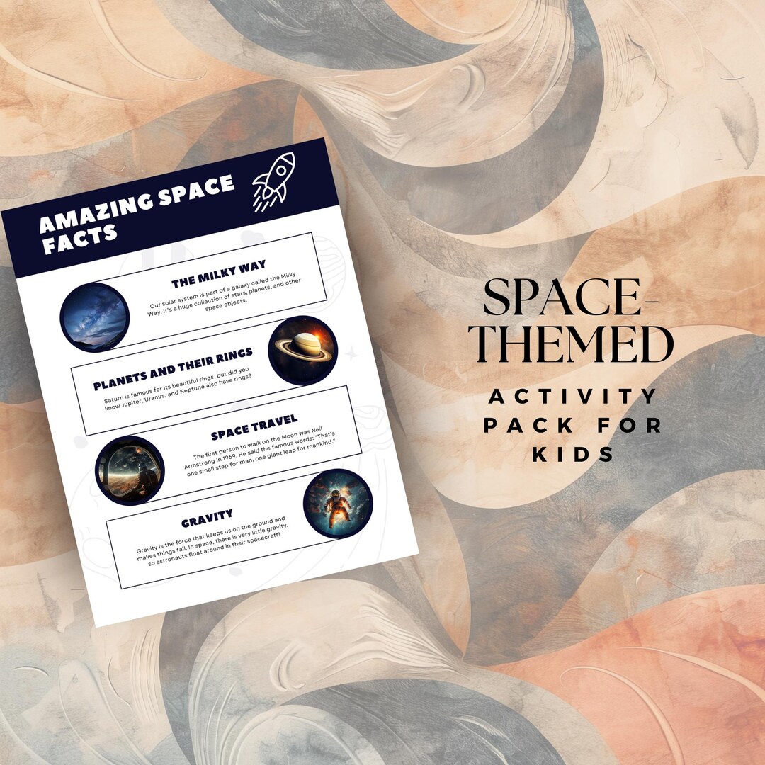 Space-themed Activity Pack for Kids – Fun & Educational Printable ...