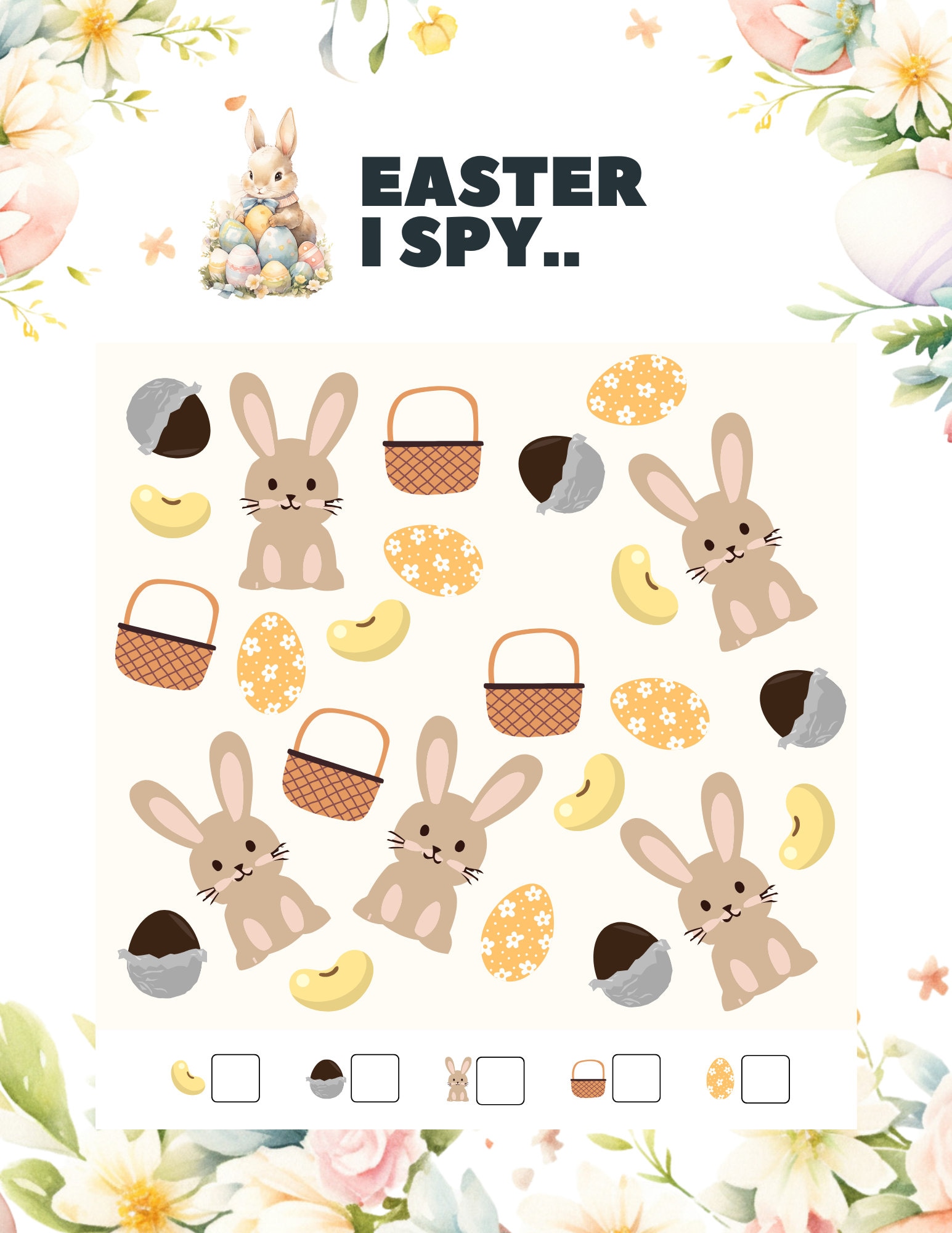 Easter Activity Printables for Kids, Easter Party Games - Etsy