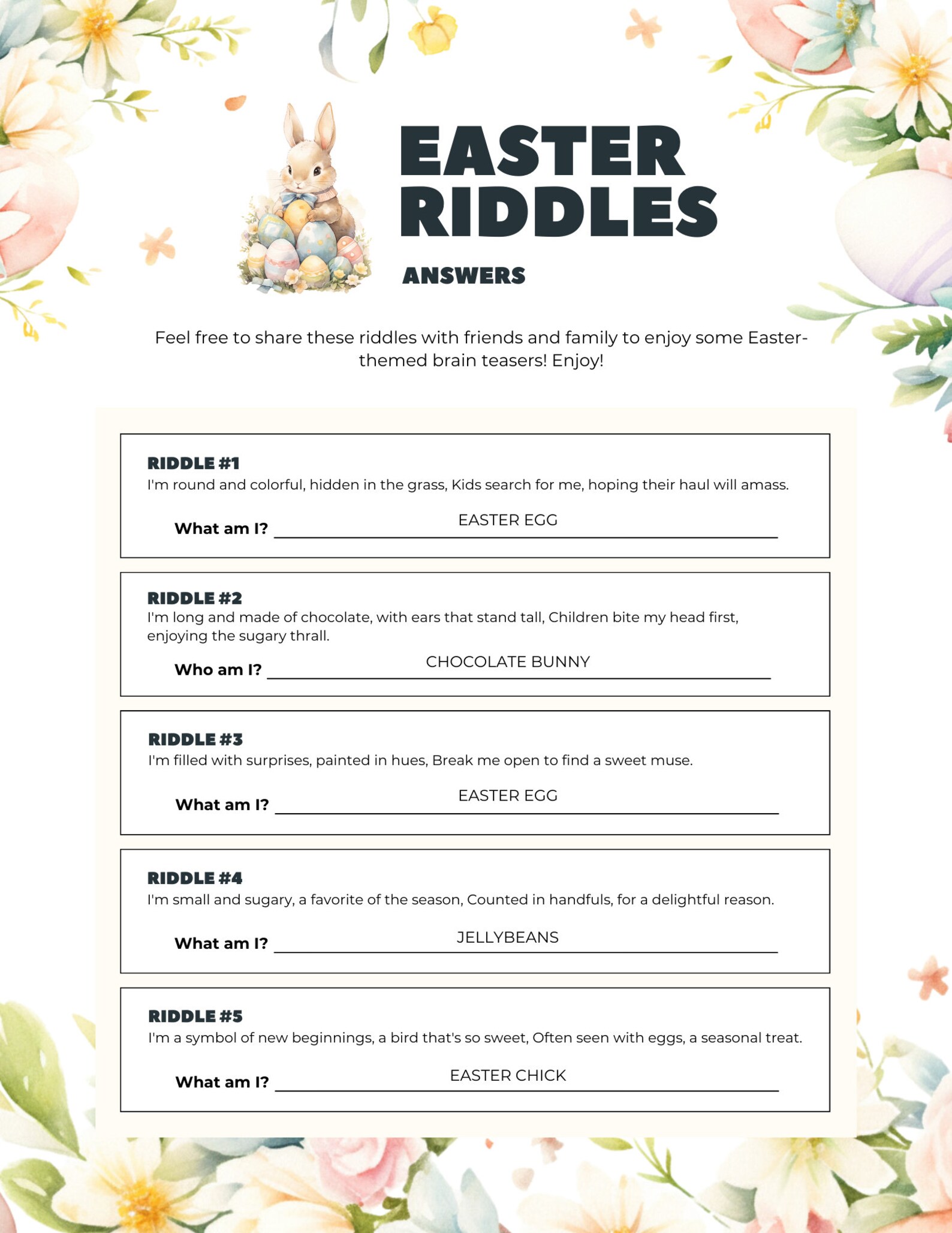 Easter Activity Printables for Kids, Easter Party Games - Etsy