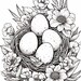 Easter Coloring Pages Printable Kids Activity Easter Bunny Eggs Basket ...