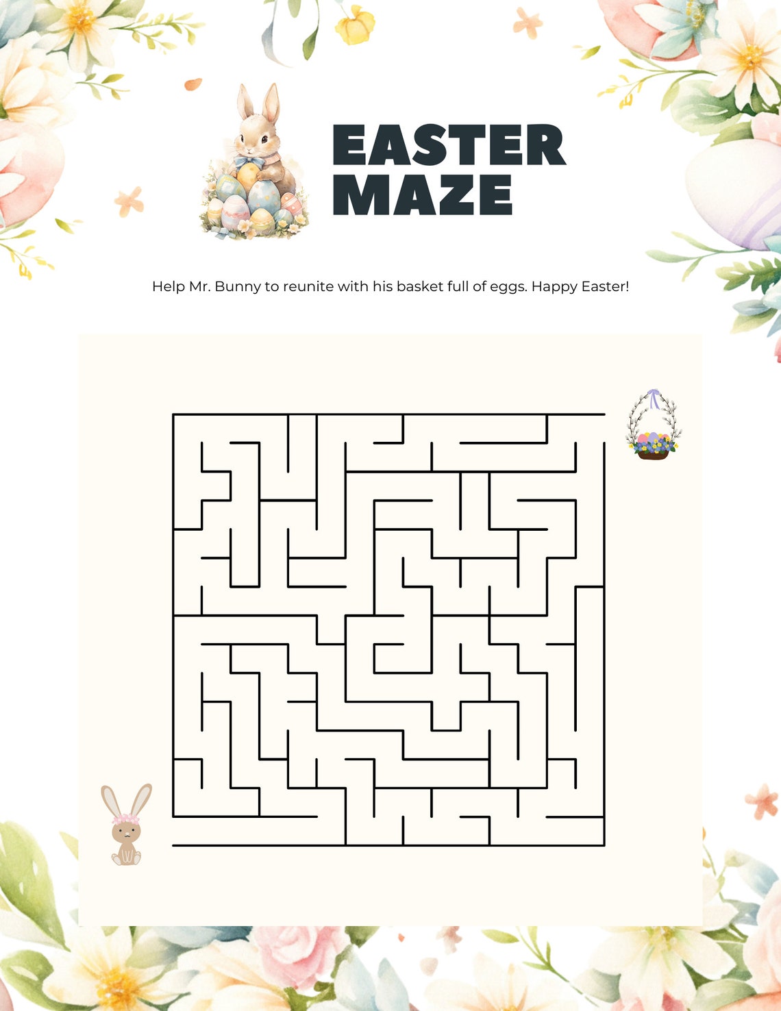 Easter Activity Printables for Kids, Easter Party Games - Etsy