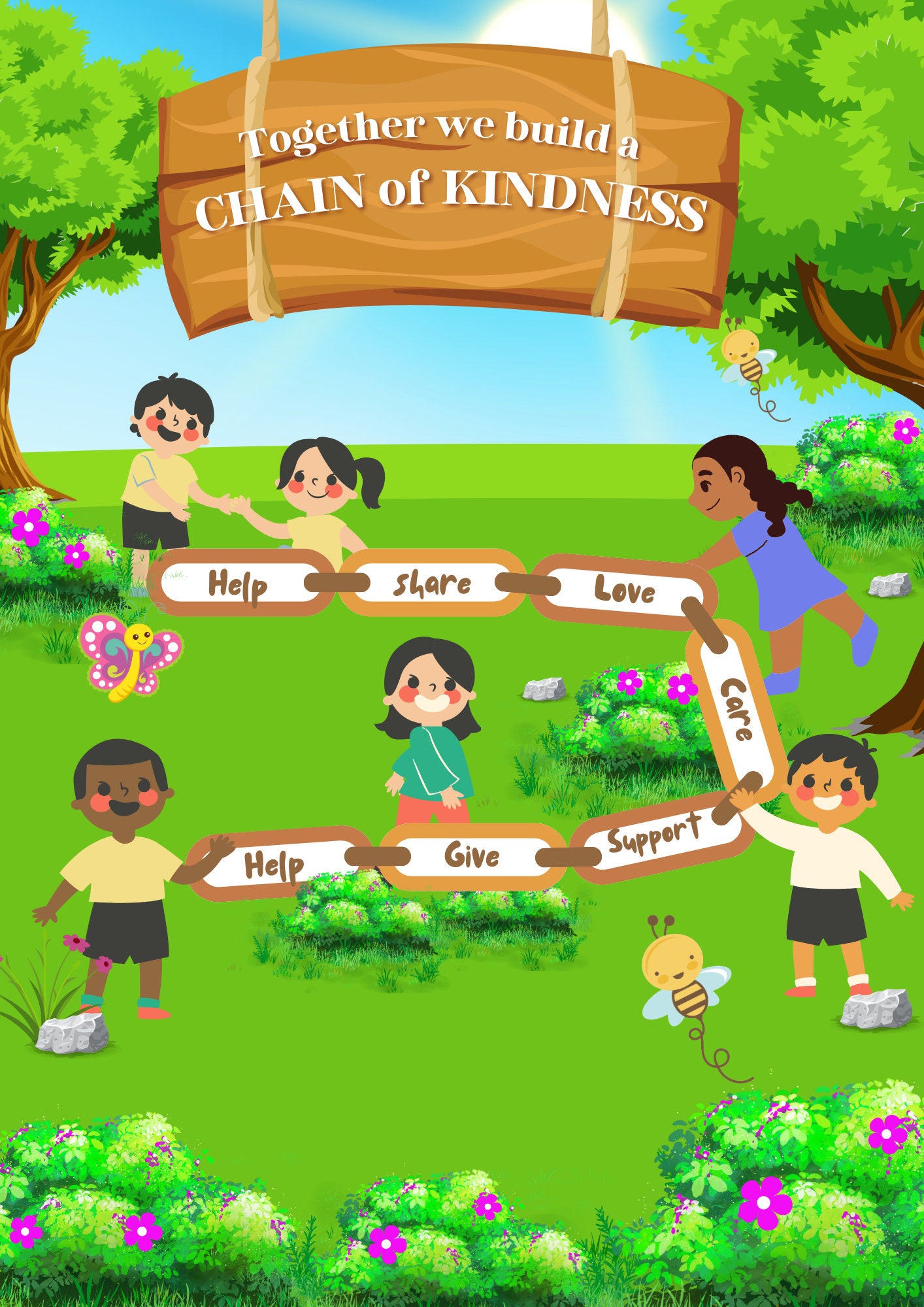 Kindness Posters Printable for Parents and Teachers, Display in ...