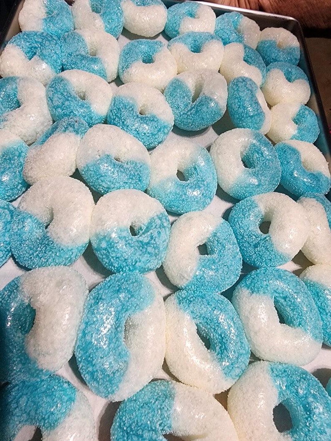 Freezy Blue Raspberry Rings - Etsy