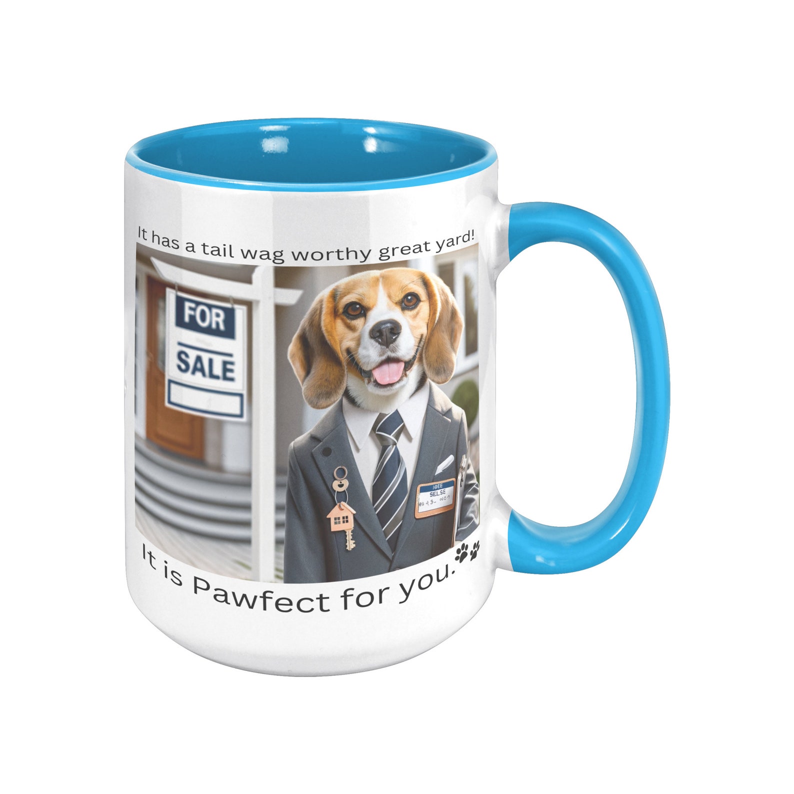 Realtor Mug, Funny Realtor Dog Mug, Sales, Ceramic, Pet Lover Gifts ...