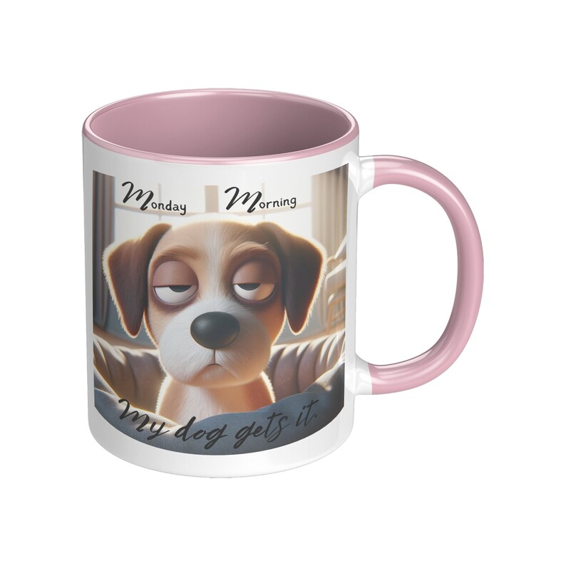 Monday Morning Mug, Monday Morning Dog Mug, Sleepy Dog Mug, Gift Mugs ...