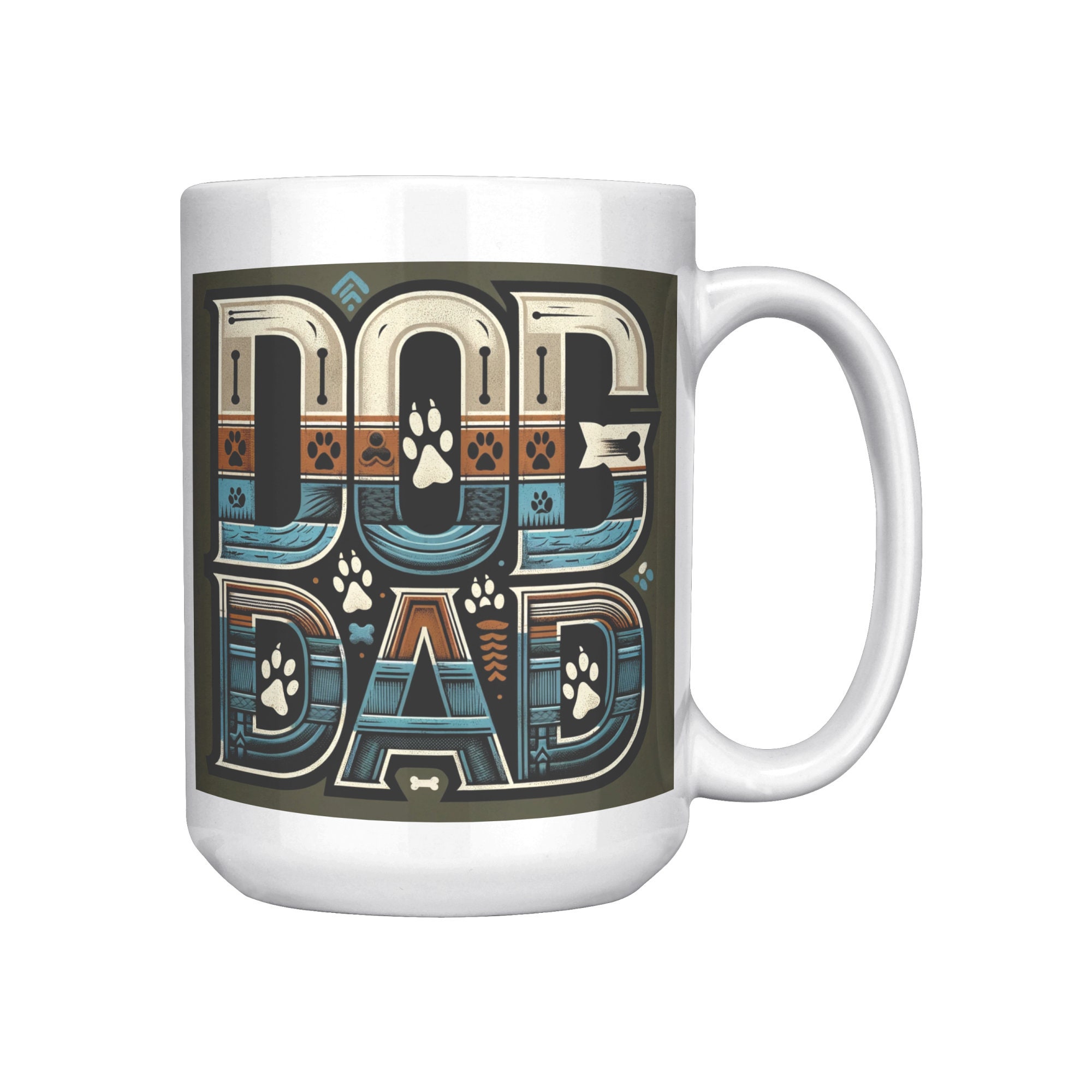 Dog Dad Mug Design, Dog Mug, Dad Mug, Dog Lover Gifts, Valentine Gifts ...