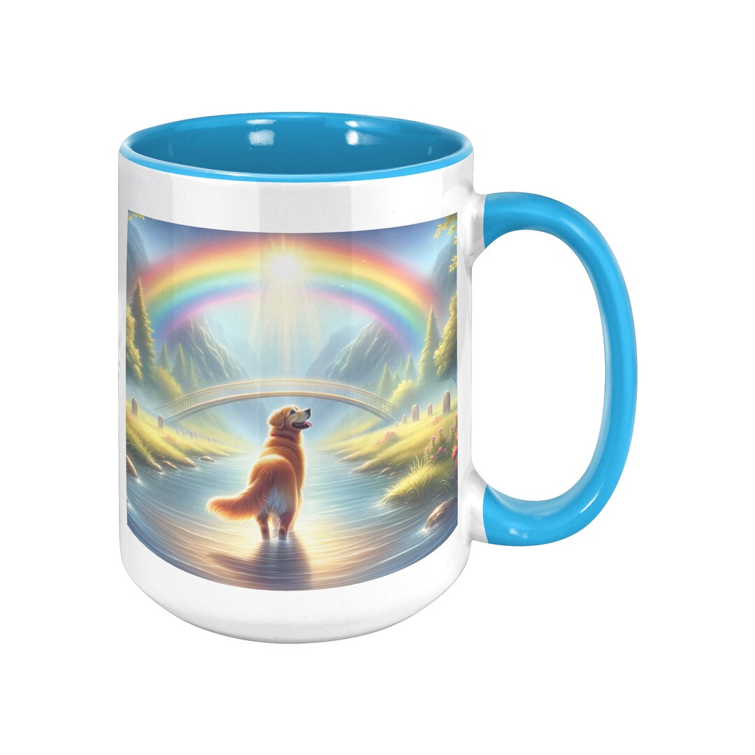 Rainbow Bridge Mug, Memorial Dog Mug, Pet Lovers Mug, Heaven Mug ...