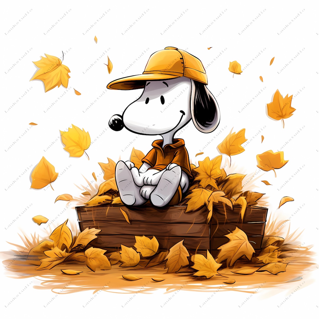 Snoopy Fall Snoopy PNG File Snoopy Cutout Snoopy File - Etsy