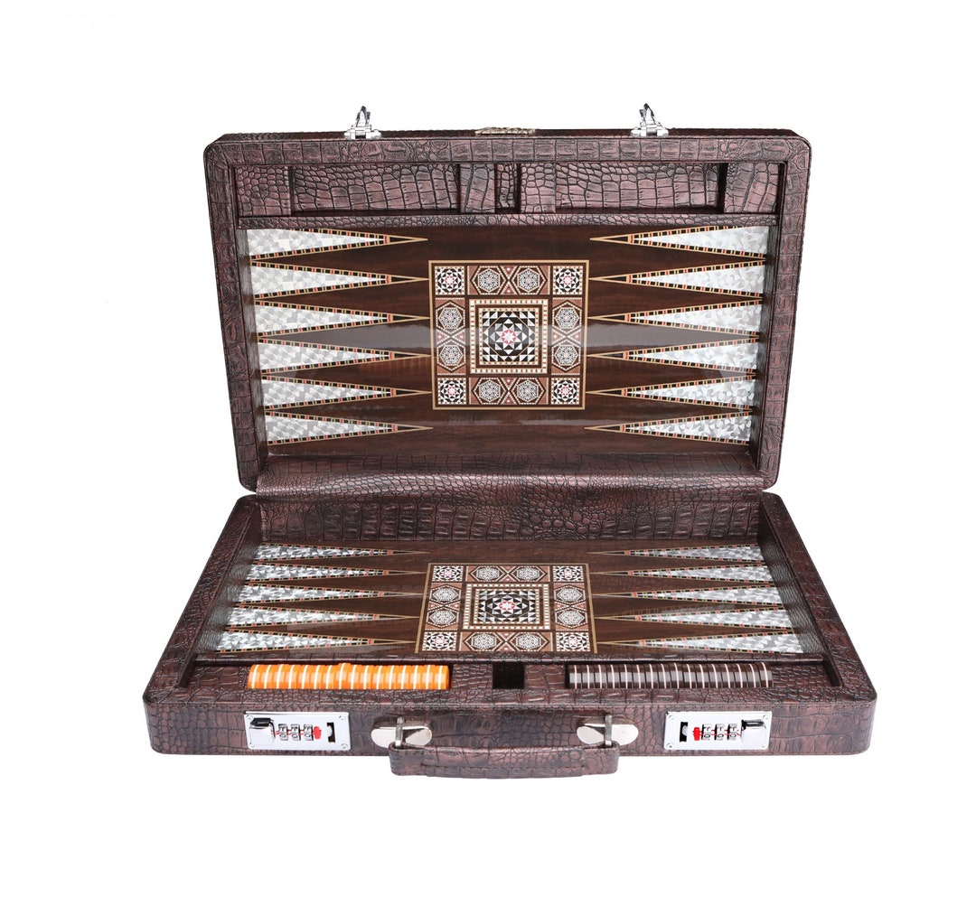 Elite Leather Backgammon Bag Set, Board Games, Ertertaining Games ...