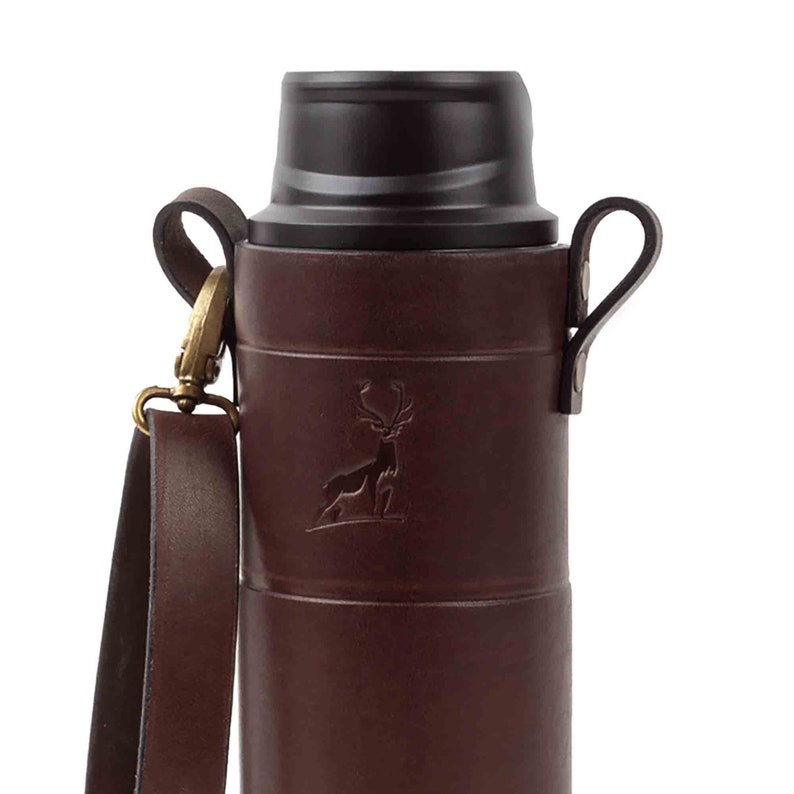 Leather Case for Travel Mug, Camping Thermos Cover, Camping Accessory ...