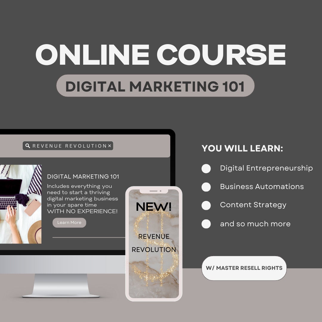 Digital Marketing 101 Course - Step-by-step Guide to Start Your Online ...