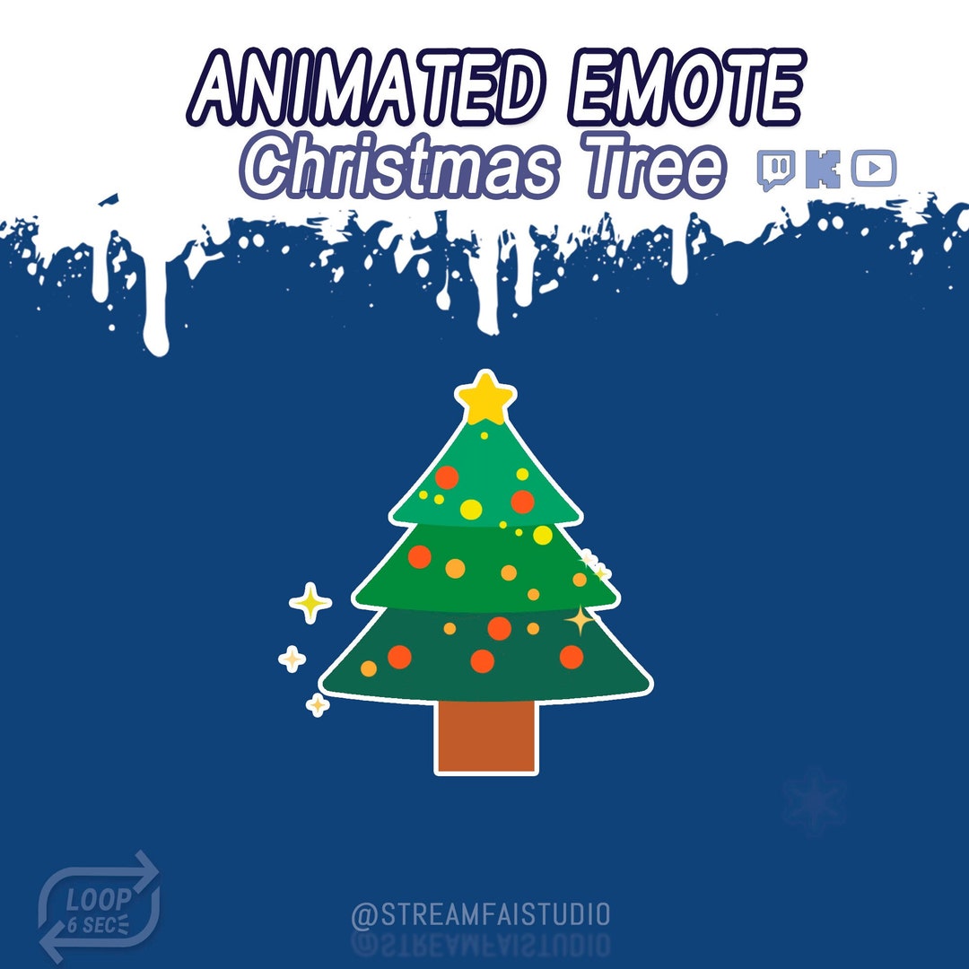 Animated Christmas Emote, Alert Pack | Christmas Tree, Twitch Xmas ...