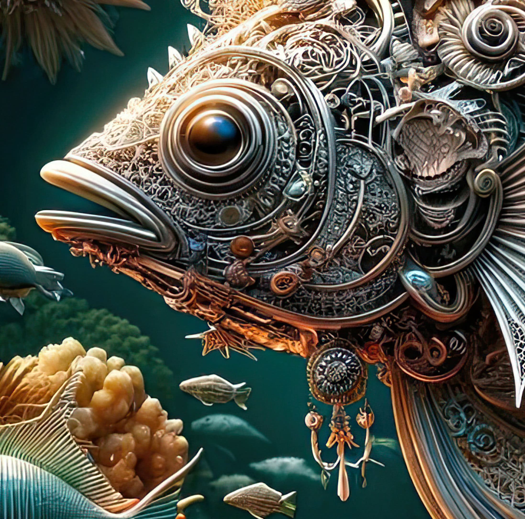 King Fish Coral Reef Series Photo Paper Wall Art. - Etsy