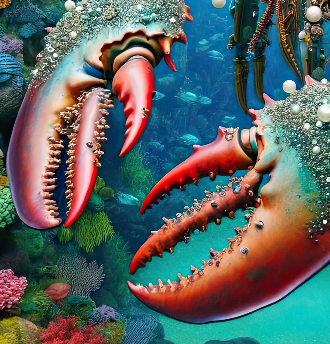 Lobster Claws Coral Reef Series Photo Paper Wall Art. - Etsy Canada