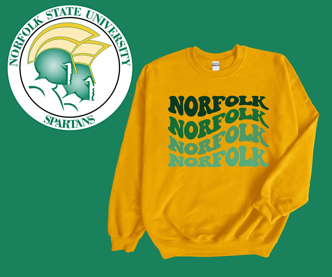 Norfolk State Unisex Gold Green Retro Sweatshirt, HBCU Pride, Norfolk ...