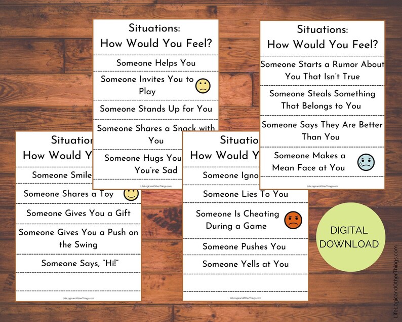 Social Emotional Learning Activities for Kids Elementary - Etsy