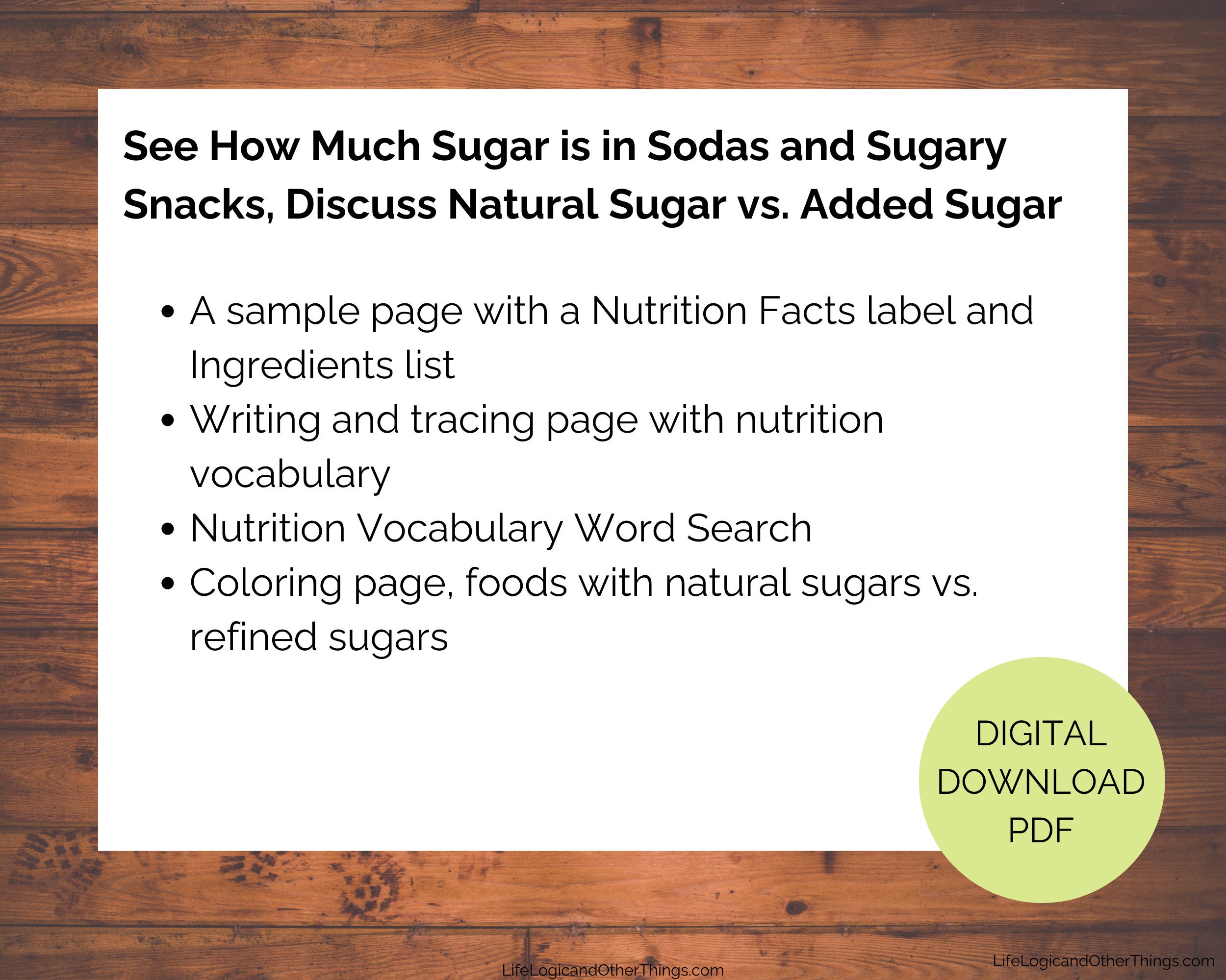 Unit Study on Nutrition Facts Labels and Ingredients List & Hands-on ...