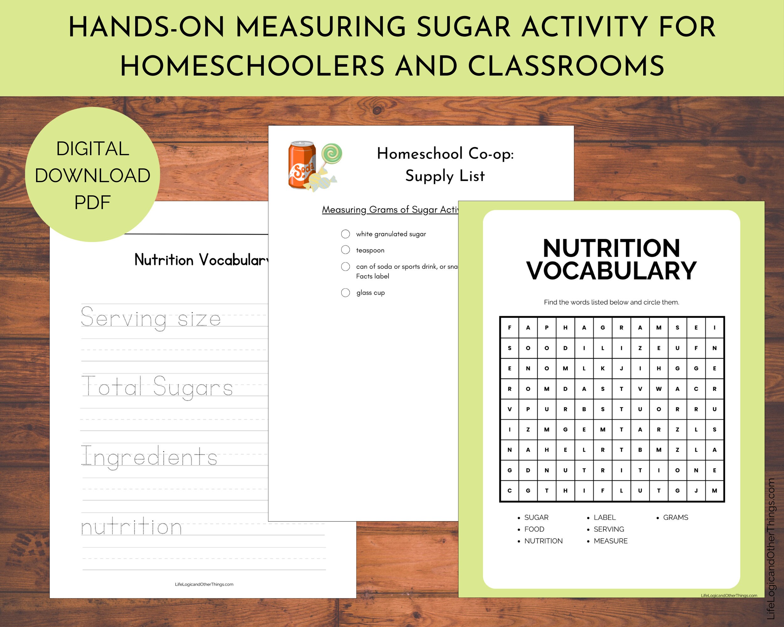 Unit Study on Nutrition Facts Labels and Ingredients List & Hands-on ...