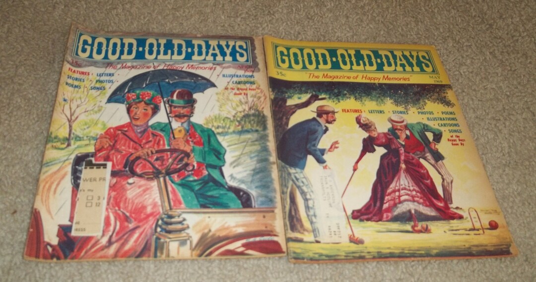 Lot of 8 Vintage 1969 Good Old Days Magazines Excellent Shape - Etsy