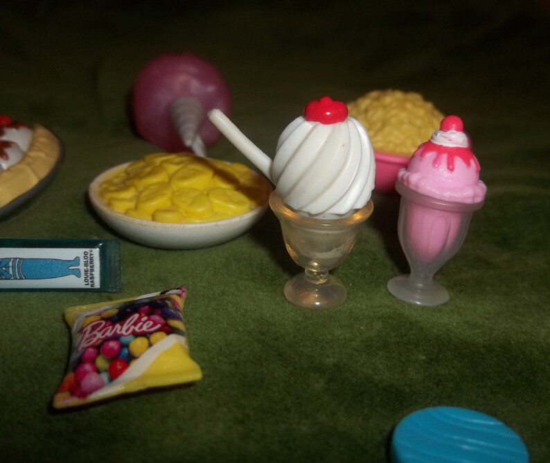 9 Pc. Mattel Barbie Accessories Lot Vintage 90s/2000s Food Sweet ...