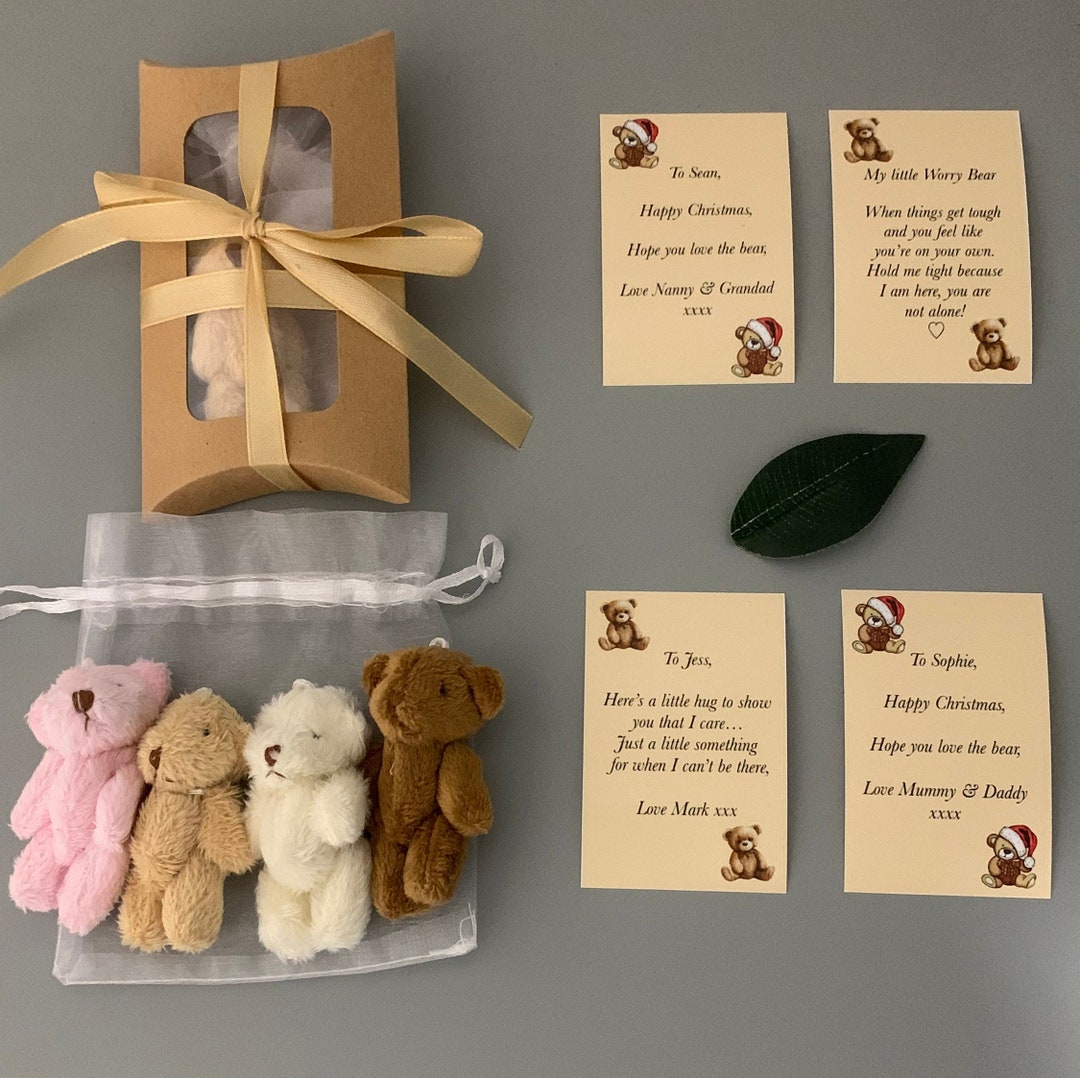 Pocket Bear Worry Bear Anxiety Bear Teddy Mini Bear - Etsy