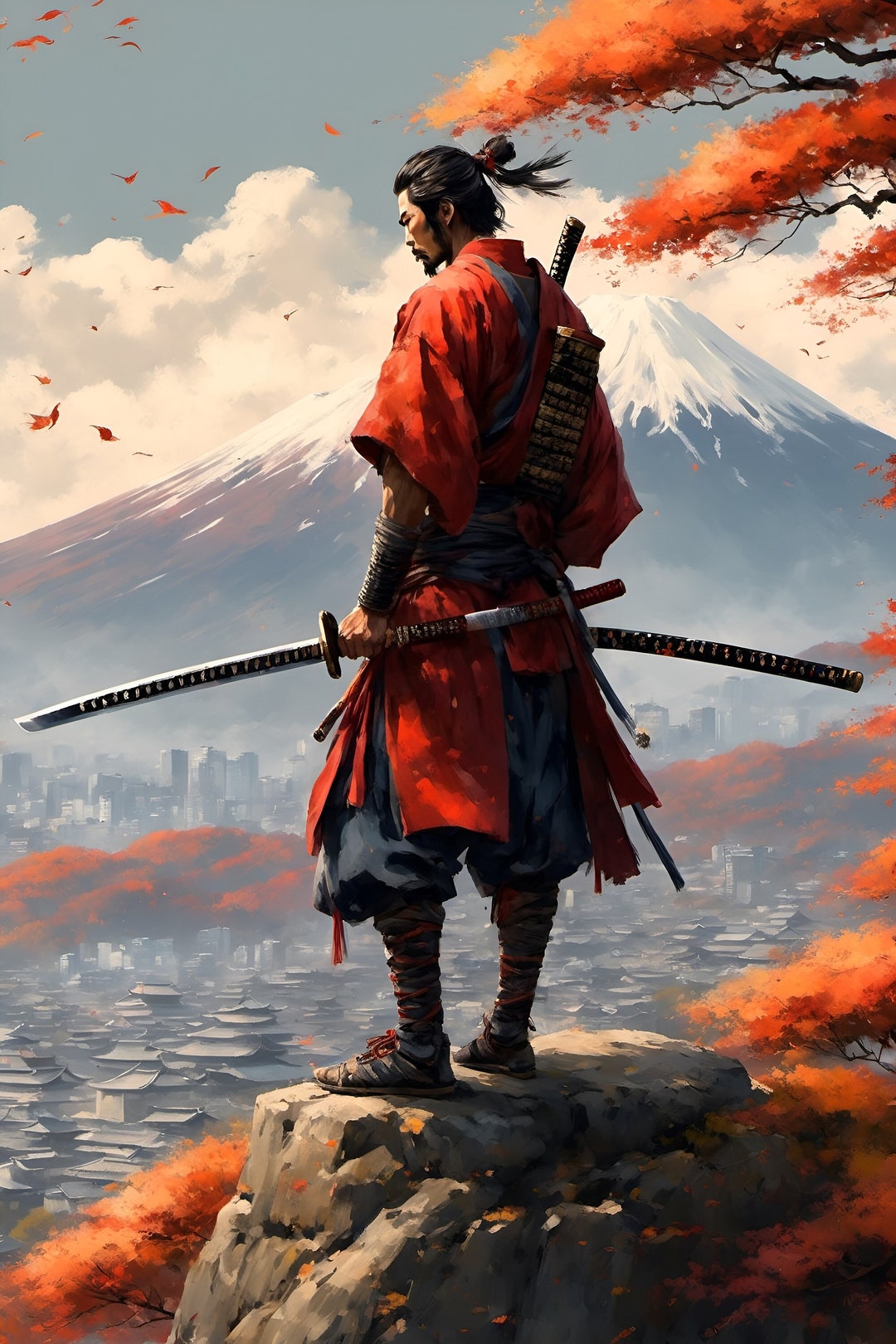 6pcs of Japanese Art Lone Samurai High Resolution Posters - Etsy