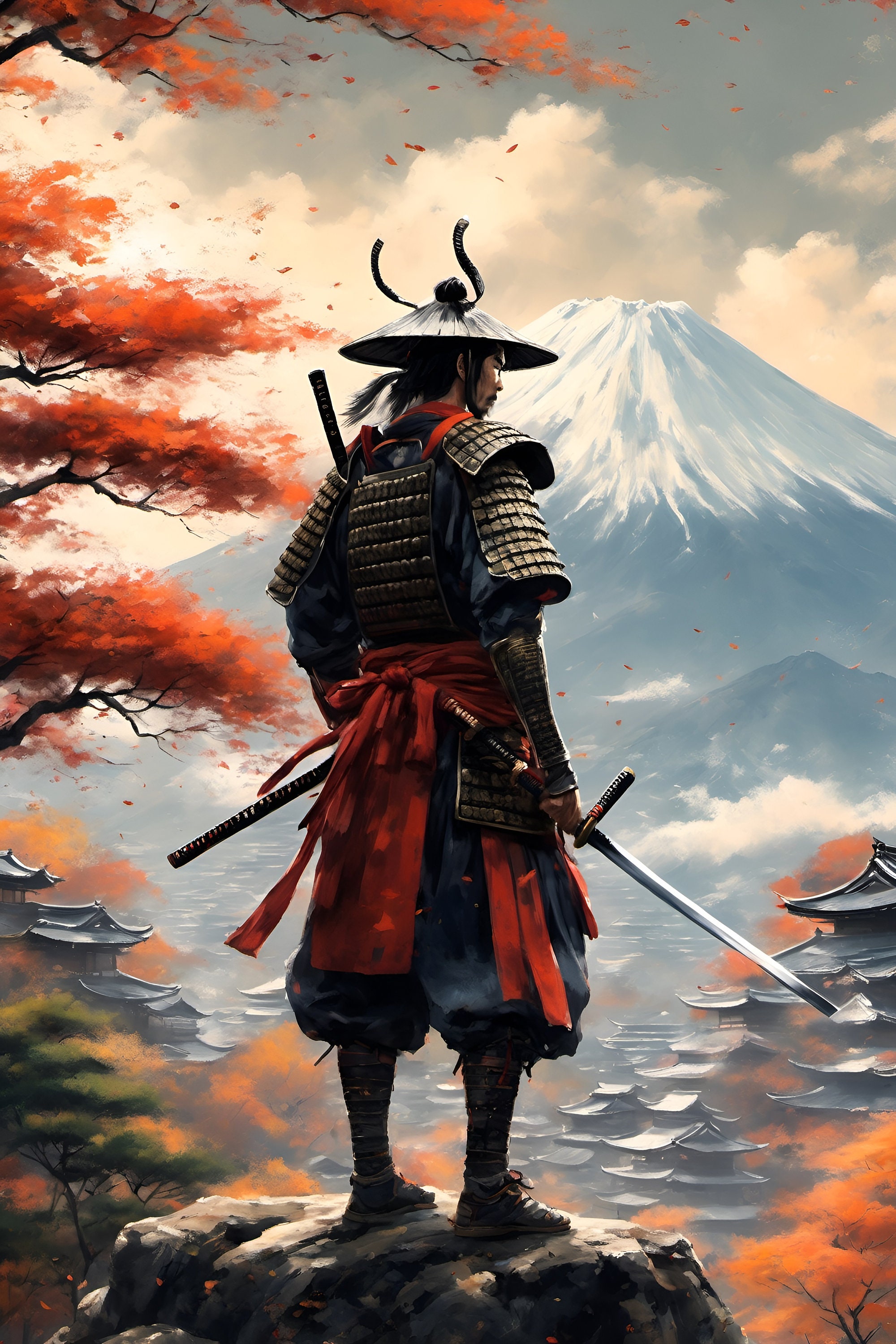 6pcs of Japanese Art Lone Samurai High Resolution Posters - Etsy