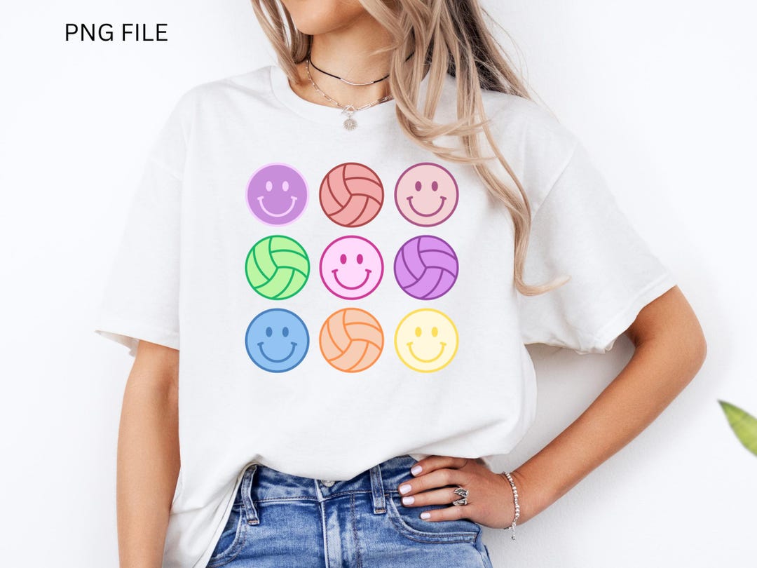 Volleyball PNG, Smiley Face Volleyball Clipart, Sport Design, Cute ...