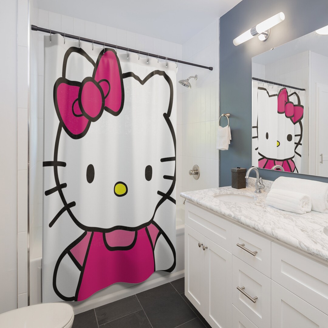 Hello Kitty Shower Curtains - Etsy