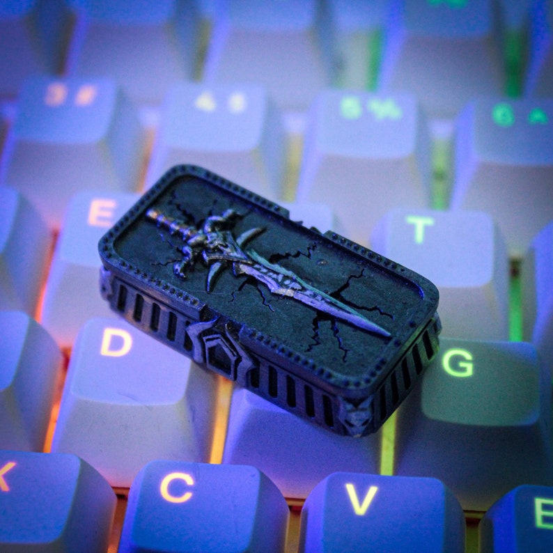 Sword keycap, Custom Handmade Artisan Keycap, Game keycap for ...