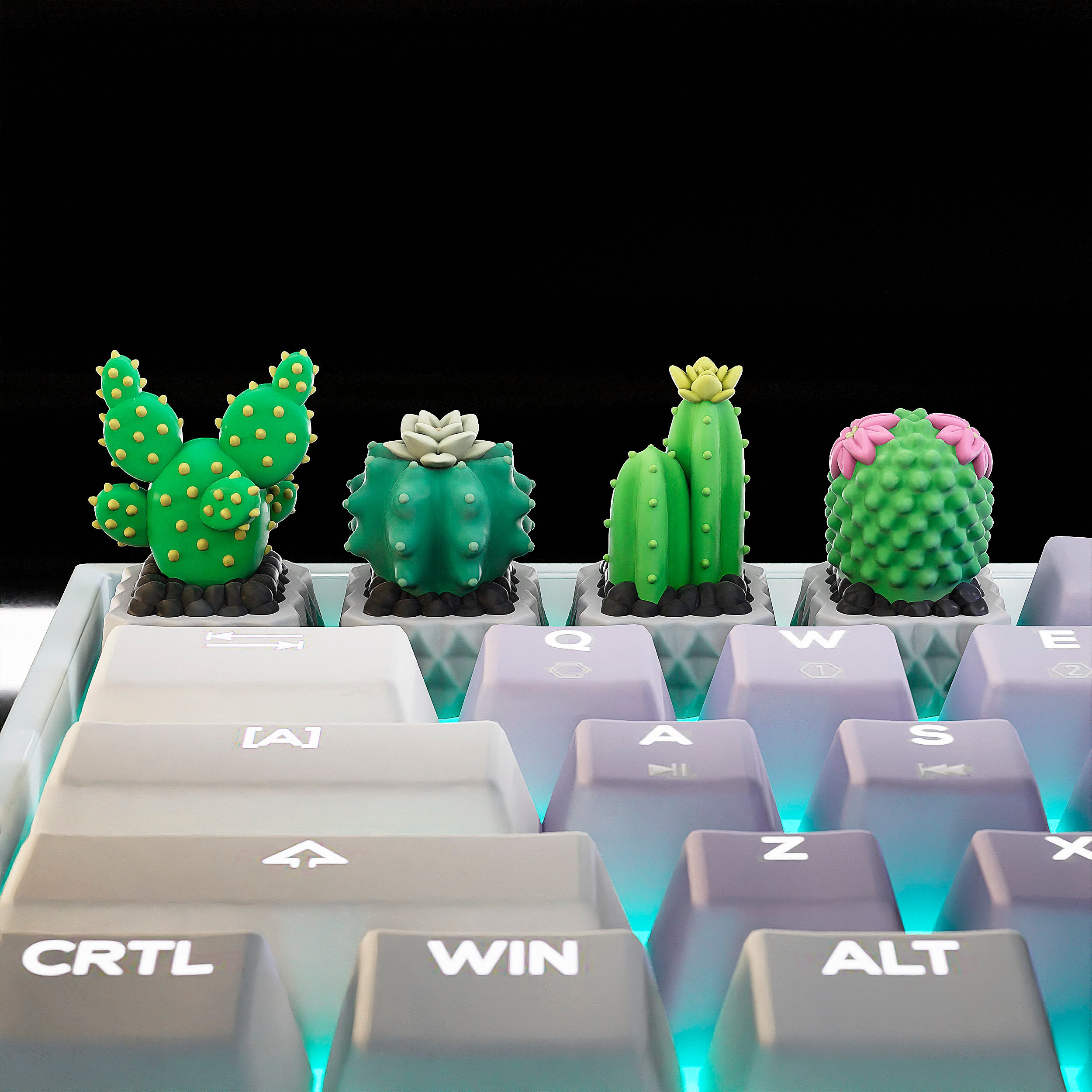 Cactus Keycaps, Cutom Artisan Keycaps, Plants Keycaps, Nature Keycaps ...