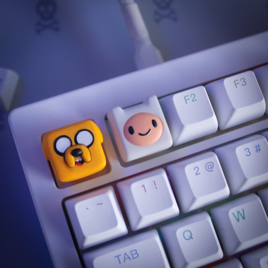 Cartoon Keycaps, Custom Handmade Artisan Keycaps, Cute Keycaps for ...