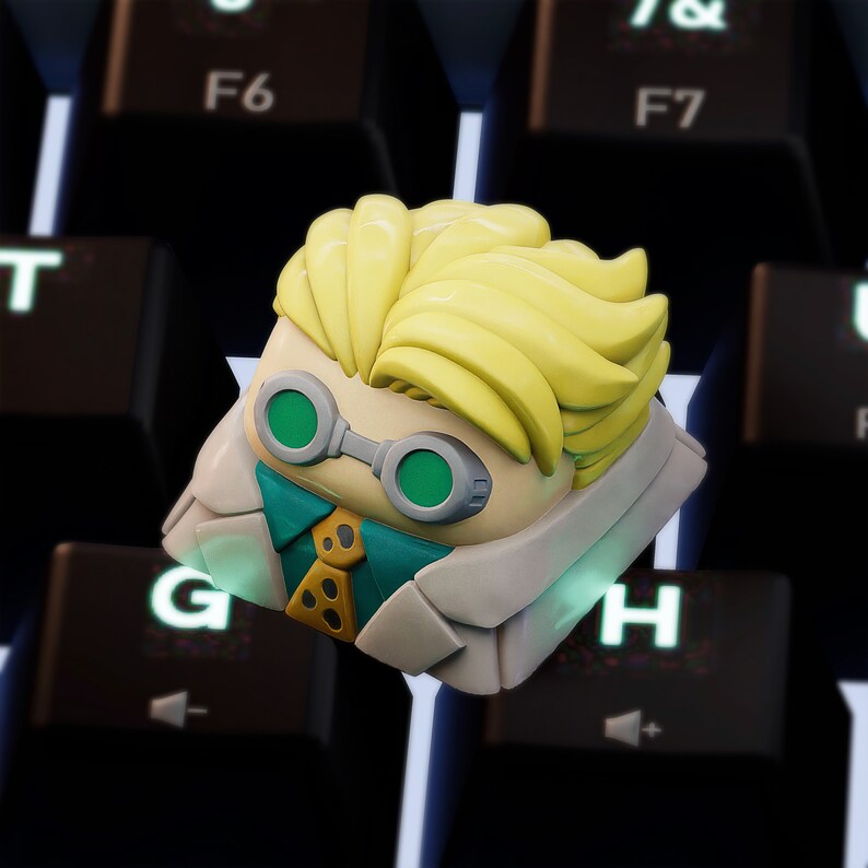 Anime Keycaps, Custom Handmade Artisan Keycaps for Mechanical Keyboard ...